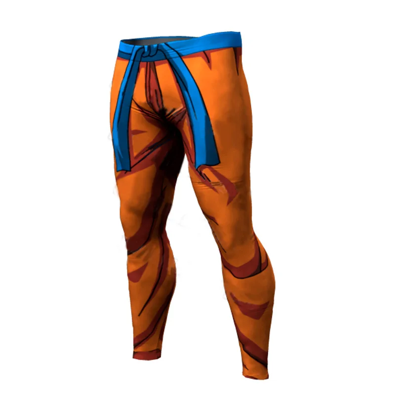 Anime Dragon Ball Vegeta Goku Tight Compression Running 3D Casual Pants ...
