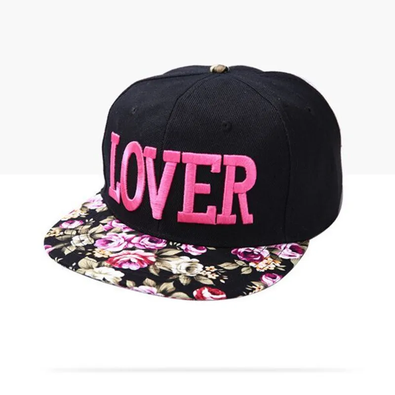 fabric flowers LOVER caps 2015 Korean new fashion brand three ...
