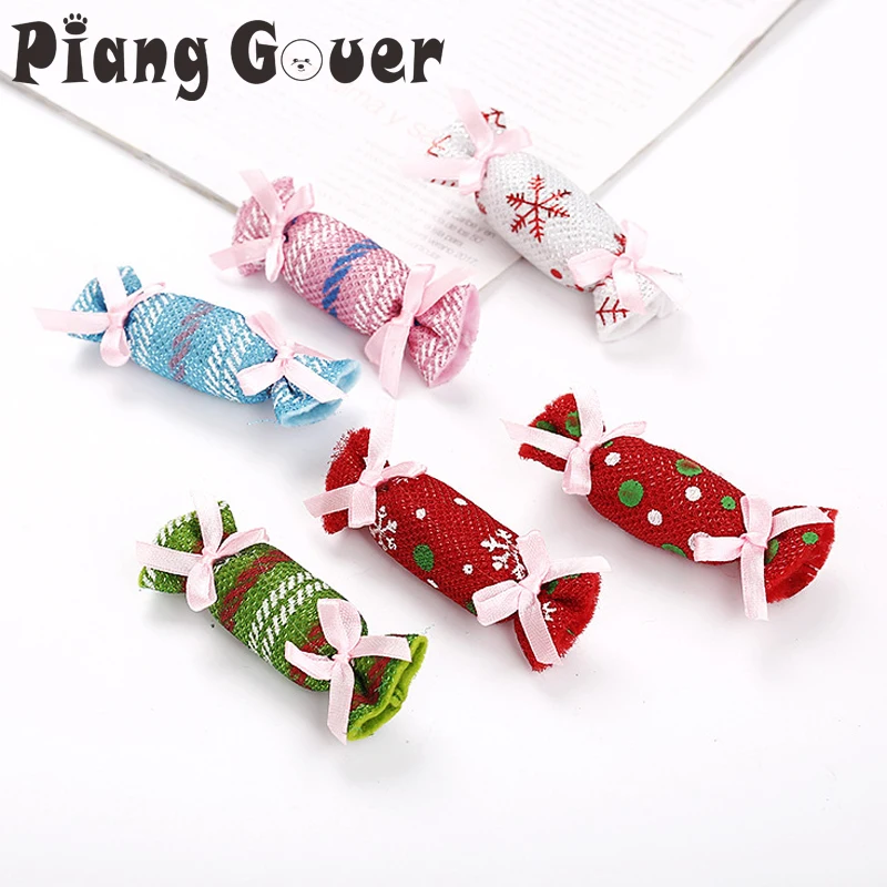 5pcs Color Candy Cat Toy Catnip Small Kitten Playing Pet Toys Christmas ...