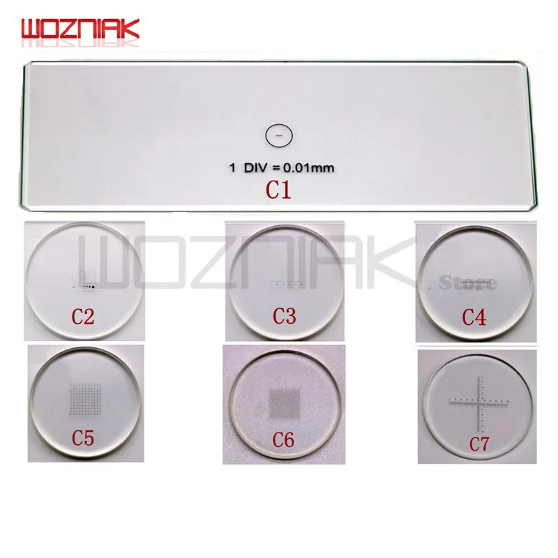 ZOOM 19mm DIA Microscope micrometer Eyepieces Graticule Measuring ...