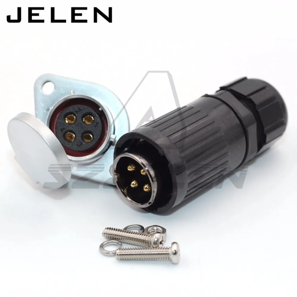 He20, conector de energia industrial de 4 pinos, conector automotivo ...