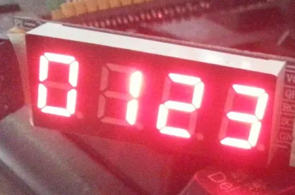 Four digital tube display module 74HC595 drive 4 digital tube module ...