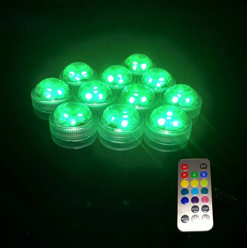 12 Pcs/lot Popular Waterproof Small Battery Operated Single Mini Led ...