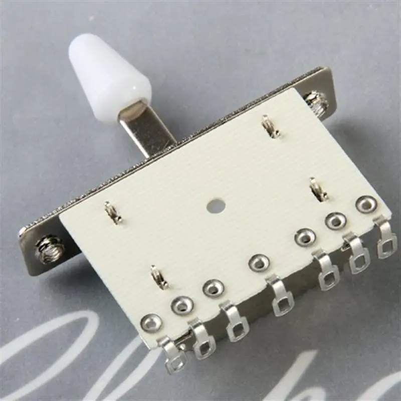 5 Way Blade Selector Switch White Knob For Strat Electric Guitar ...