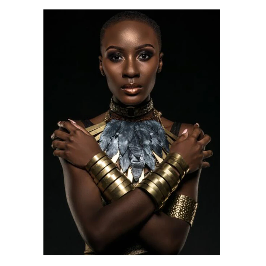 Diamond Embroidery Africa girl Full Square Kit Diamond Painting Scenic ...