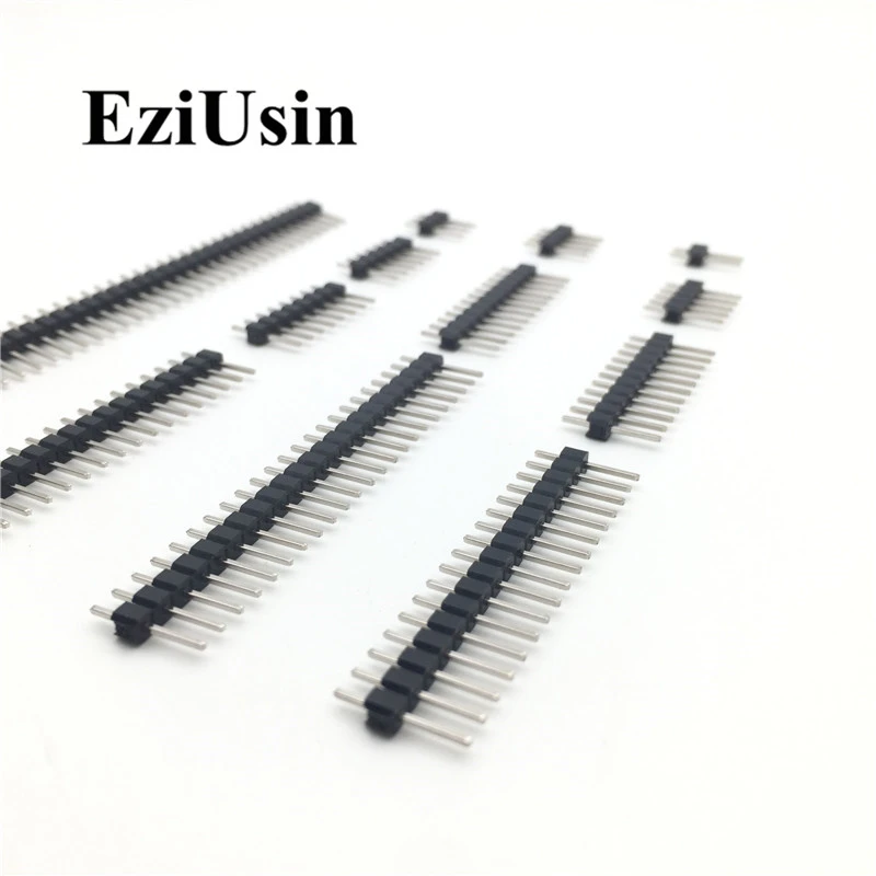 2.54mm Single Row Male 2~40P Breakaway PCB Board Pin Header Connector ...