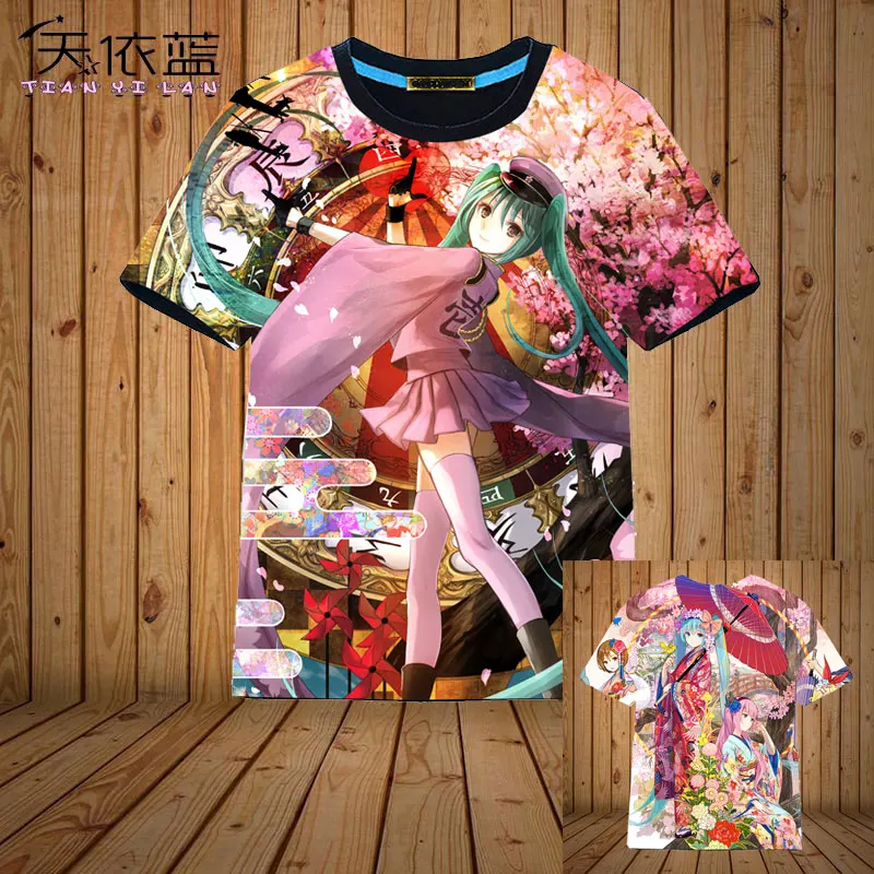 Aliexpress.com : Buy New Arrival Hatsune Miku Cosplay T shirt VOCALOID ...
