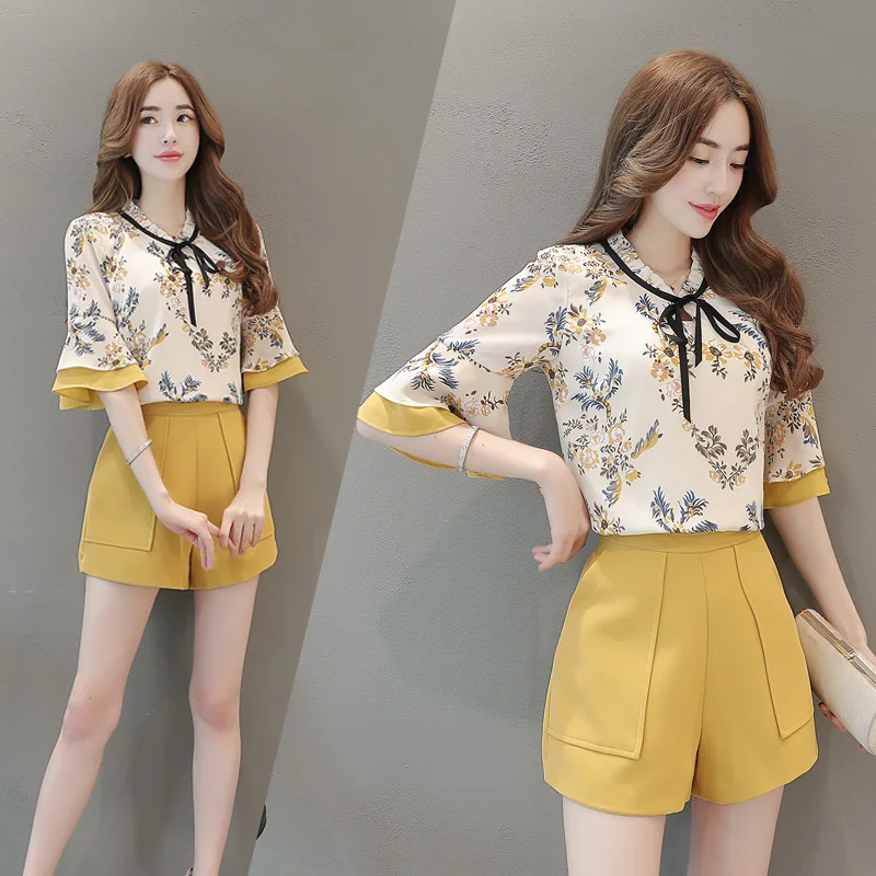 2018 nuevas mujeres de temperamento moda floral trompeta mangas ropa ...