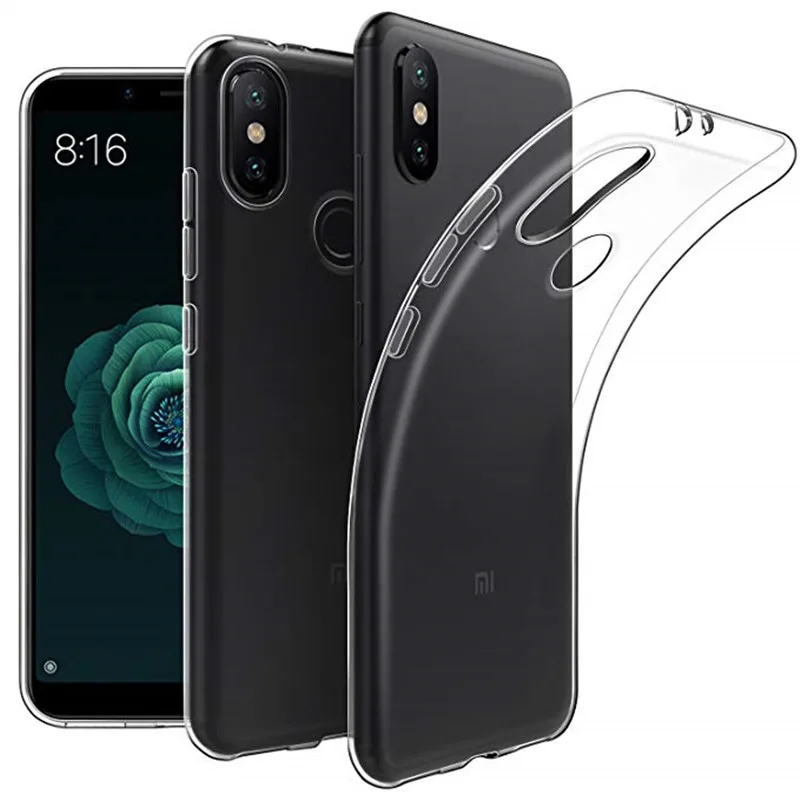 Soft Transparent Tpu Silicone Case For Xiaomi Mi A2 Back Cover 5.99 ...
