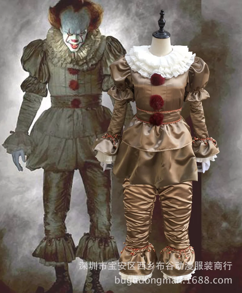 Stephen King é Pennywise Goldl Traje Cosplay Adulto Unisex Mulheres ...