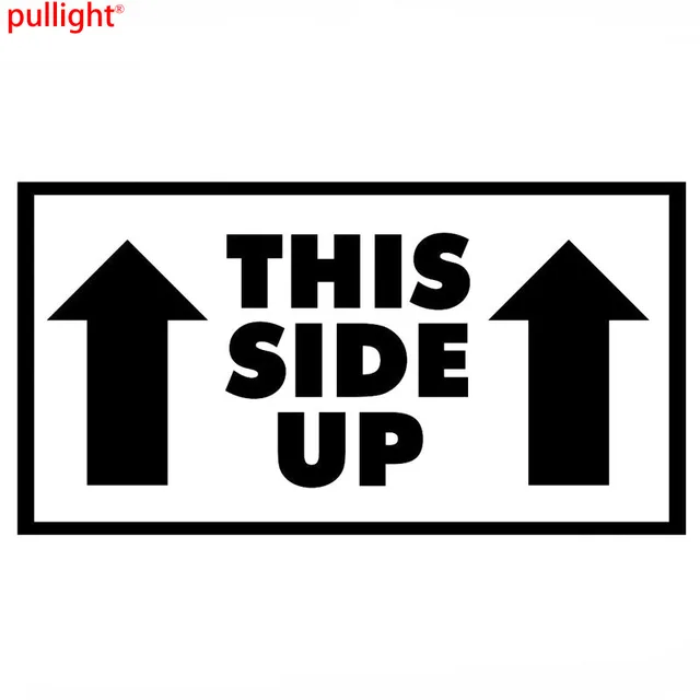 17.8CM*9.5CM This Side Up Sticker Decal For Truck Mud Crawler Funny ...