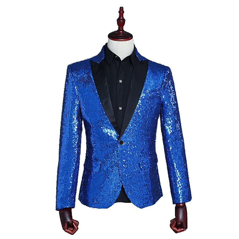 Men Singers Jacket Male Singer Stage Costume Nightclub Slim DJ DS ...