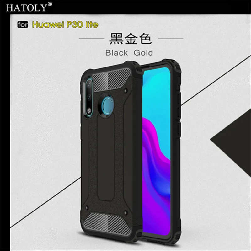For Huawei P30 Lite Case Back Cover Pc Tpu Silicone Armor Case For