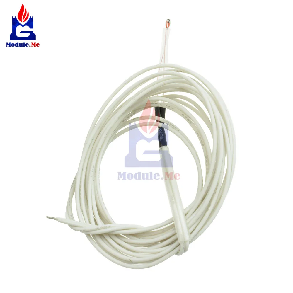 5PCS 100K Ohm NTC 3950 Thermistor Wire Cable NTC Thin Film Thermistor ...