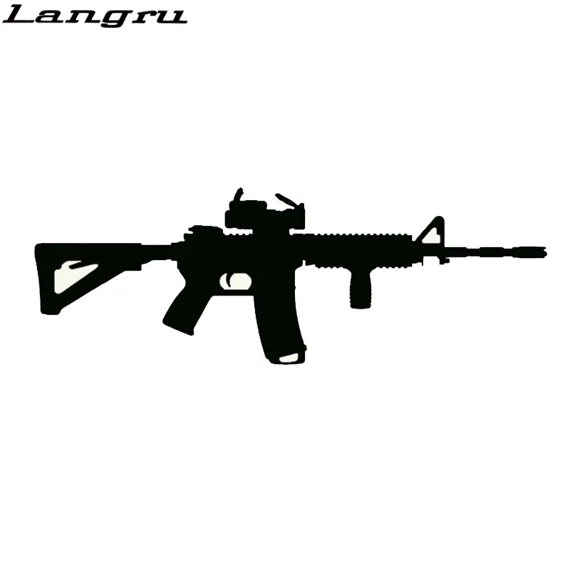 Langru Machine Gun Assault Rifle Styling Car Sticker For Truck Bumper ...