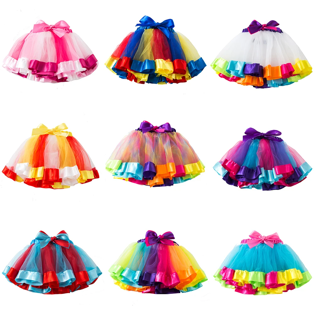 3M 8T New Tutu Skirt Baby Girl Skirts Princess Mini Pettiskirt Party ...