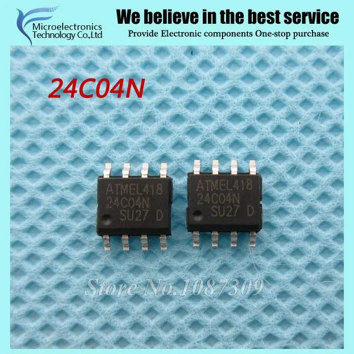 20pcs Free Shipping At24c04n 24c04 24c04n Sop-8 Eeprom 4kb I2c Ser ...