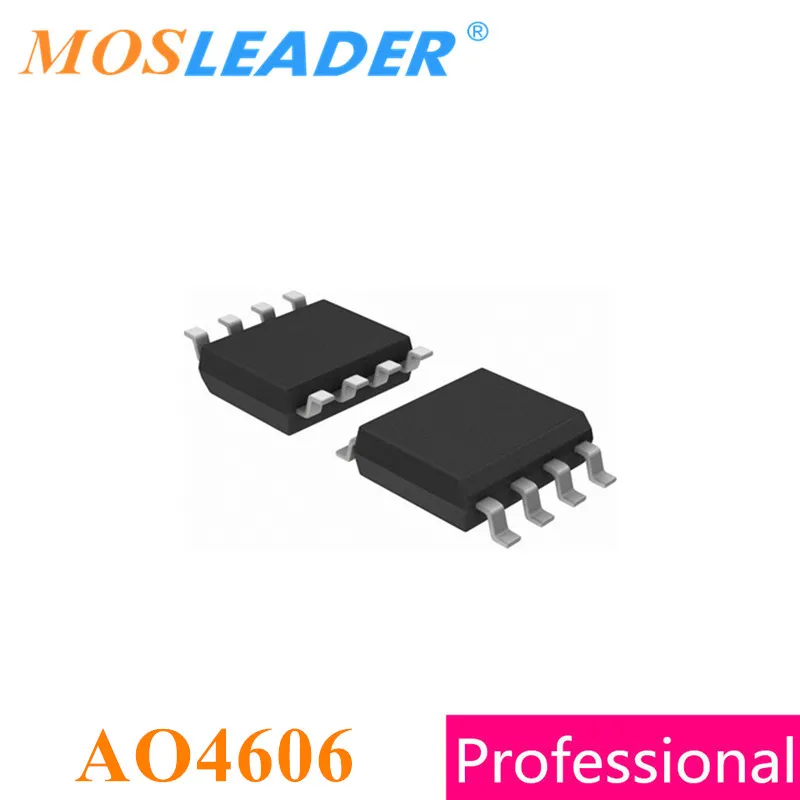 Mosleader AO4606 SOP8 500 piezas Canal N + P 30 V 6A 5A Mosfet 4606 sóp8 hecho en China alto ...