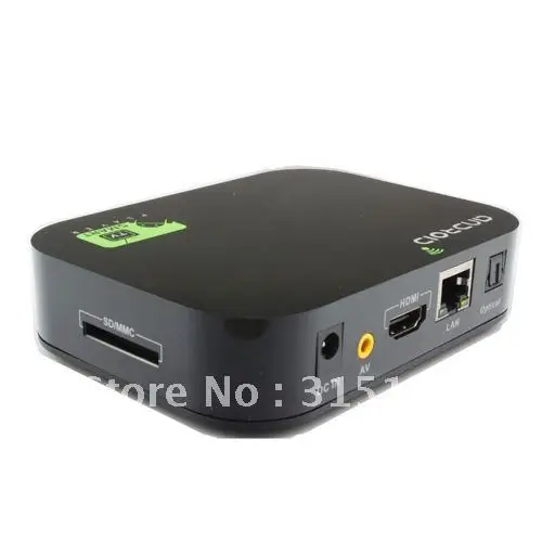 Free Shipping Black 4GB Android 4.0 WIFI WLAN LAN Smart Media TV Box ...