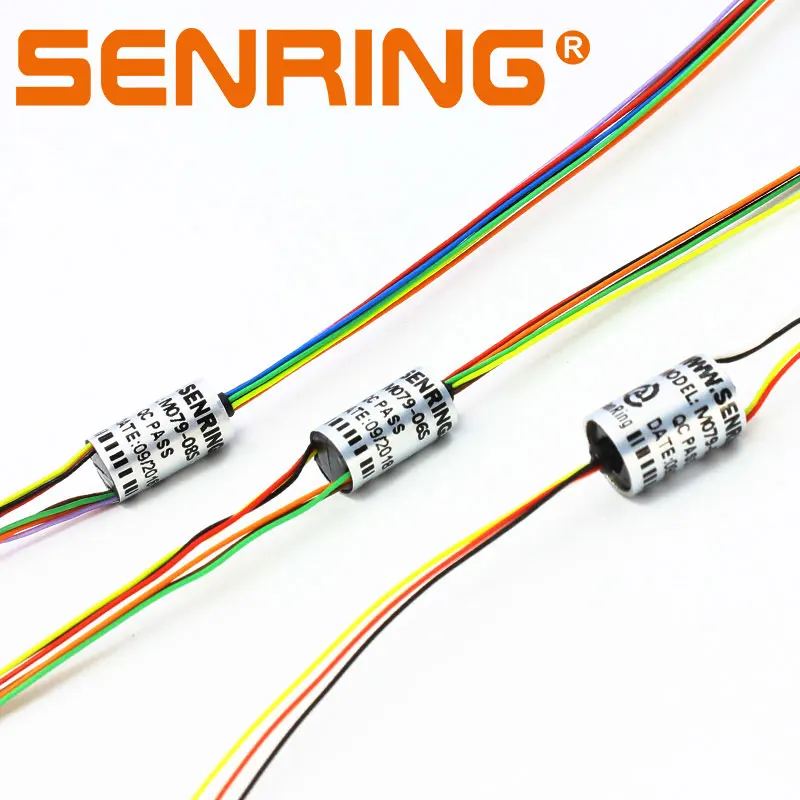Miniature Collecting Slip Ring with 4/6/8/12 Wires of Outer Diameter 7 ...