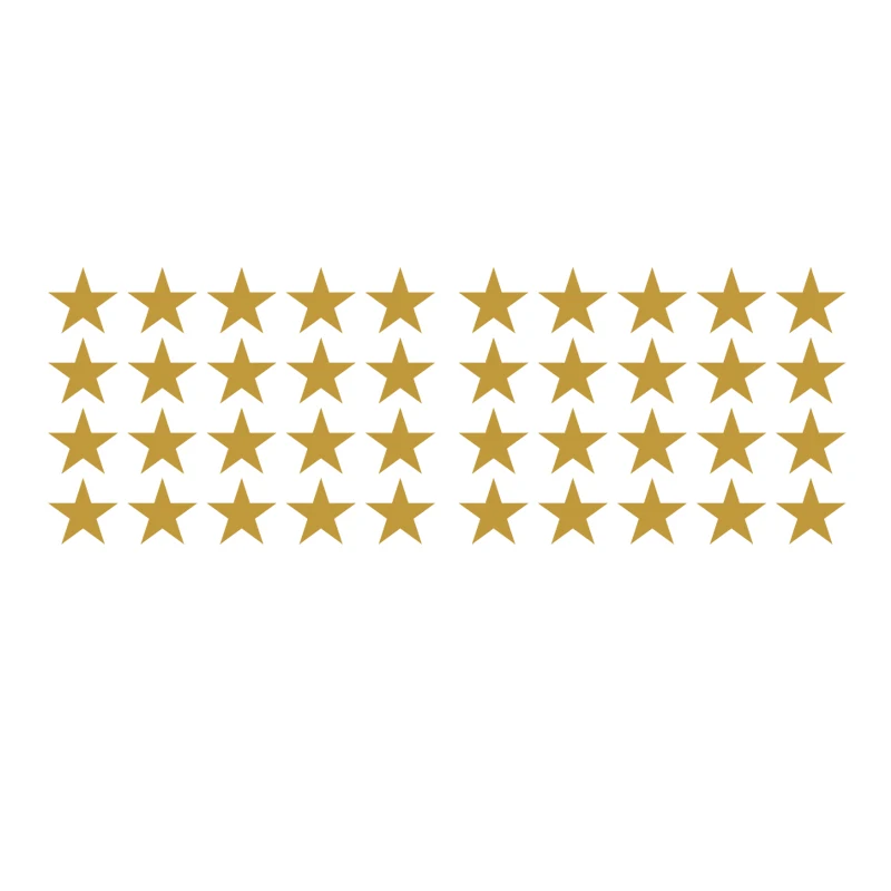 40 STARs star decal sticker vinyl art wall decoration car bike home ...