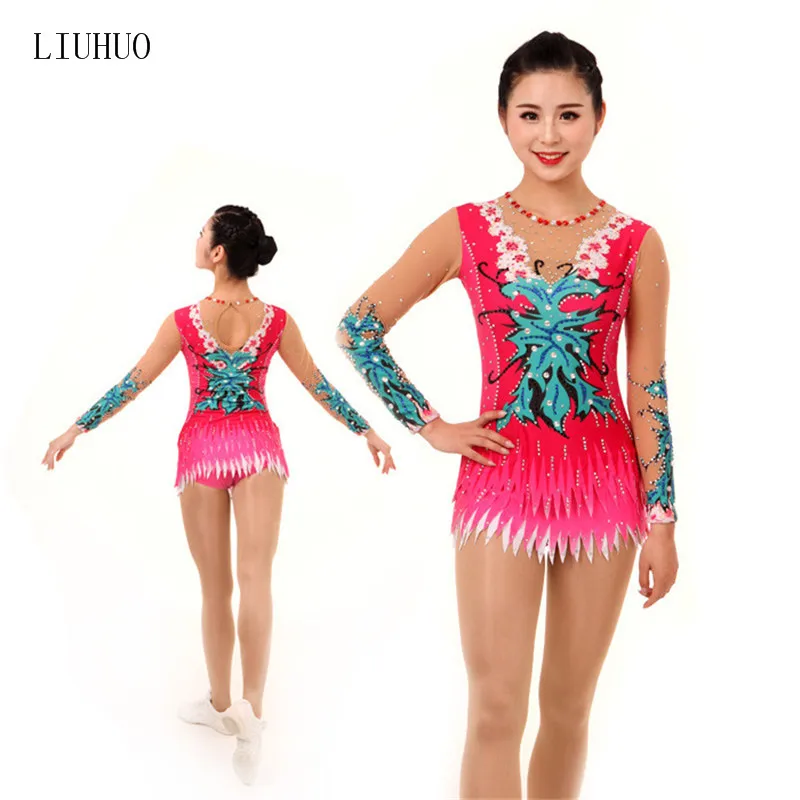 Girl Women Rhythmic Gymnastics Performance Suit Artistic Gymnastics girl-women-rhythmic-gymnastics-performance-suit-artistic-gymnastics
