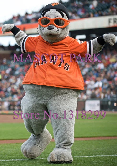 Funny-Cool-Seal-Mascot-Costume-Adult-Baseball-Sport-Theme-Seal-Cartoon ...