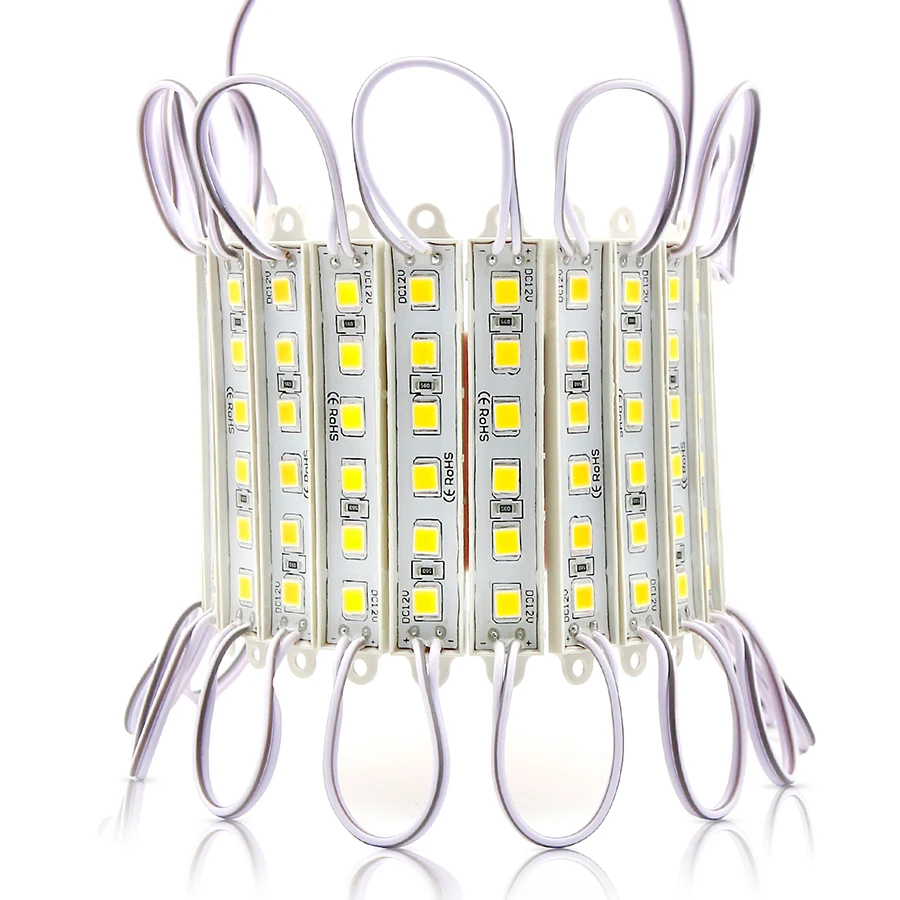 20-100pcs Super Bright Led Module Smd 5054 White Color Light 6leds ...