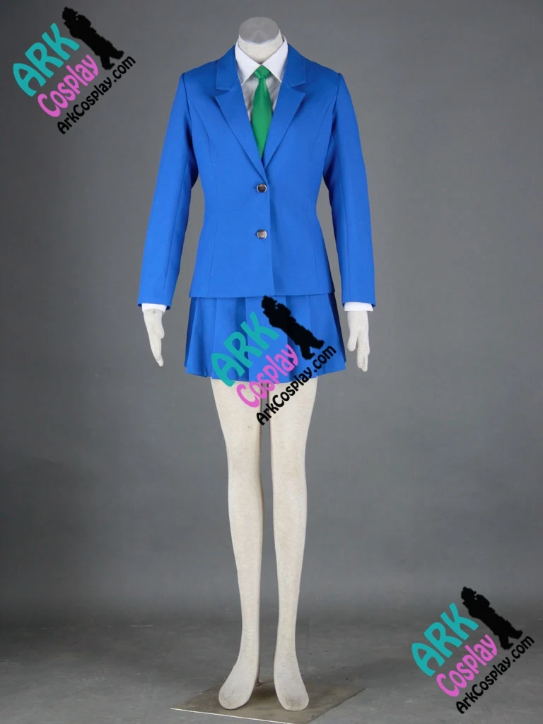 Detective Conan Mouri Ran Cosplay Blue Womens Japanese Shool Girl ...