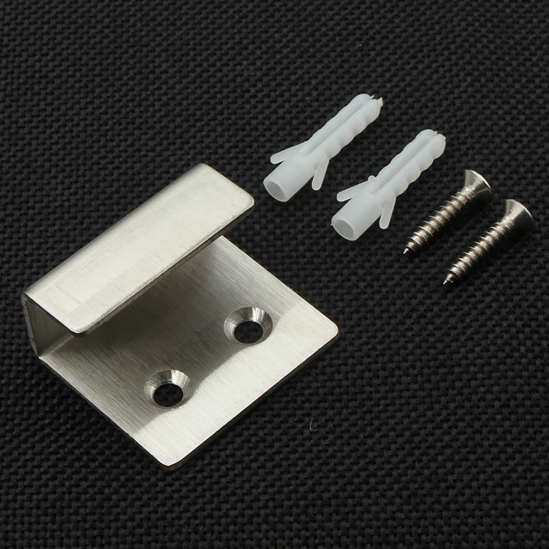 10Pcs/Lot Premintehdw Wall Mount Stainless Steel Clip Bracket for ...