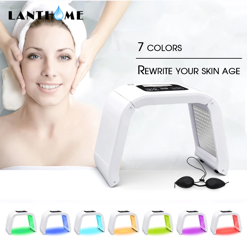7 Color LED Photon Light Therapy Beauty Machine PDT Lamp Treatment Skin ...