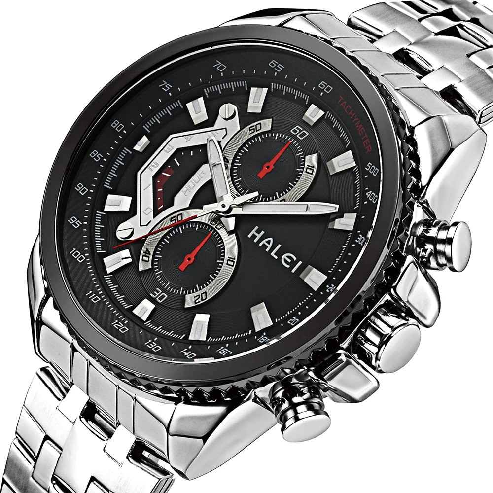 HALEI 시계 남성 최고 브랜드 패션 시계 석영 시계 남성 relogio masculino 육군 스포츠 아날로그 전체 ...