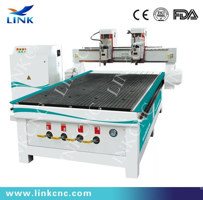 LXM1325 European quality two heads 3d cnc wood carving router 1325|3d ...
