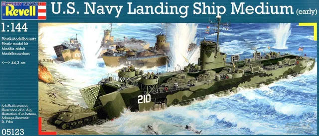 Revell Model 1/144 Scale Military Models #05123 U.s Navy Landing Ship ...