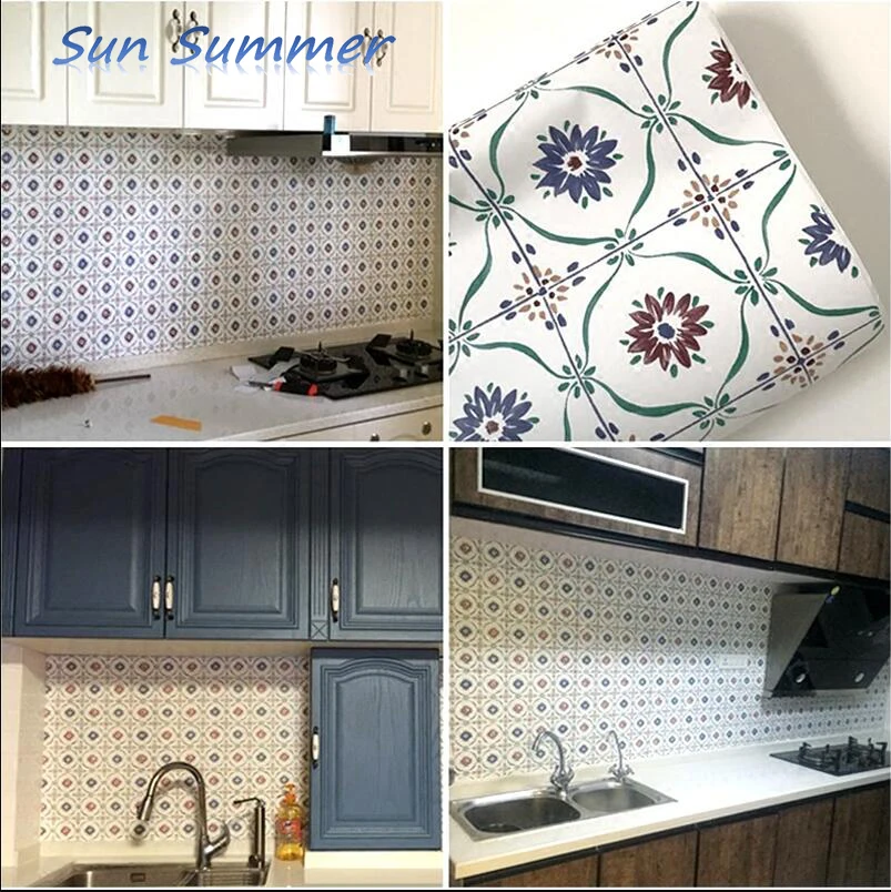 Bohemian Kitchen Bathroom Bathroom Waterproof Stickers Renovation Tile ...