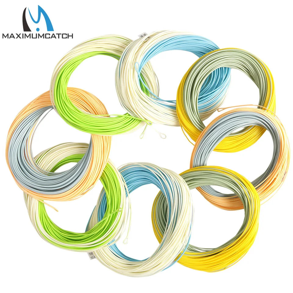 Maximumcatch-100FT-Double-Color-Fly-Line-WF-Floating-With-Two-Welded ...