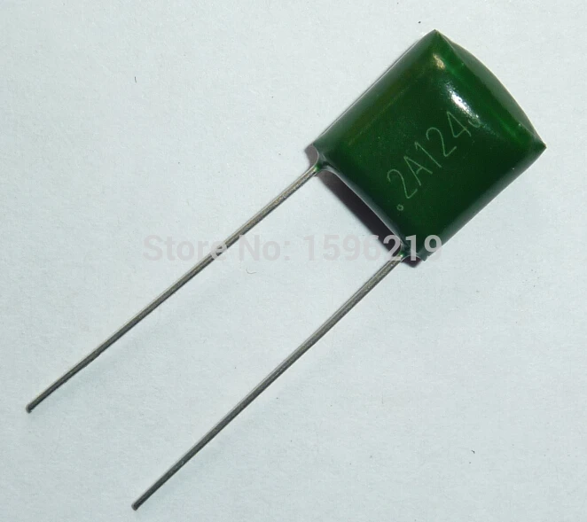 50pcs Mylar Film Capacitor 100V 2A124J 0.12uF 120nF 2A124 5% Polyester ...