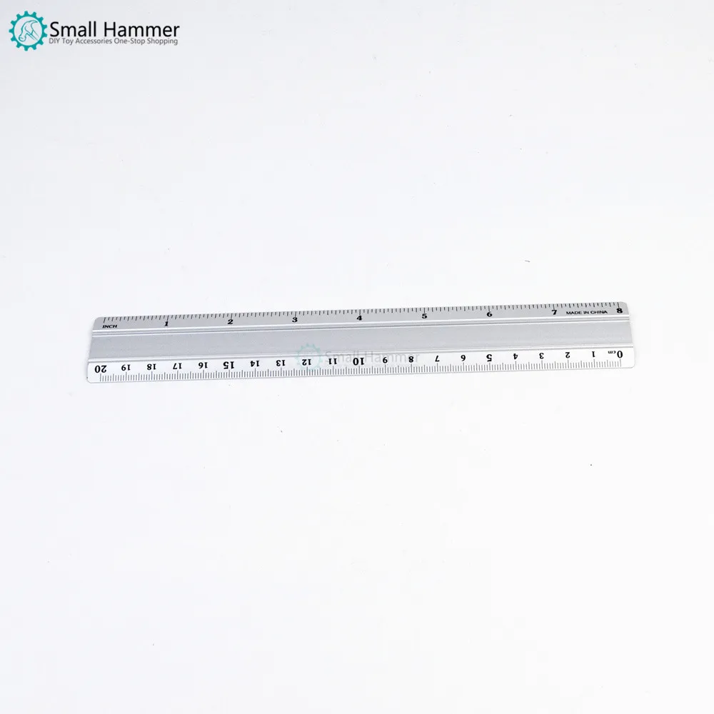 SN537 Creative aluminum stationery ruler student drawing cut 20cm ruler ...