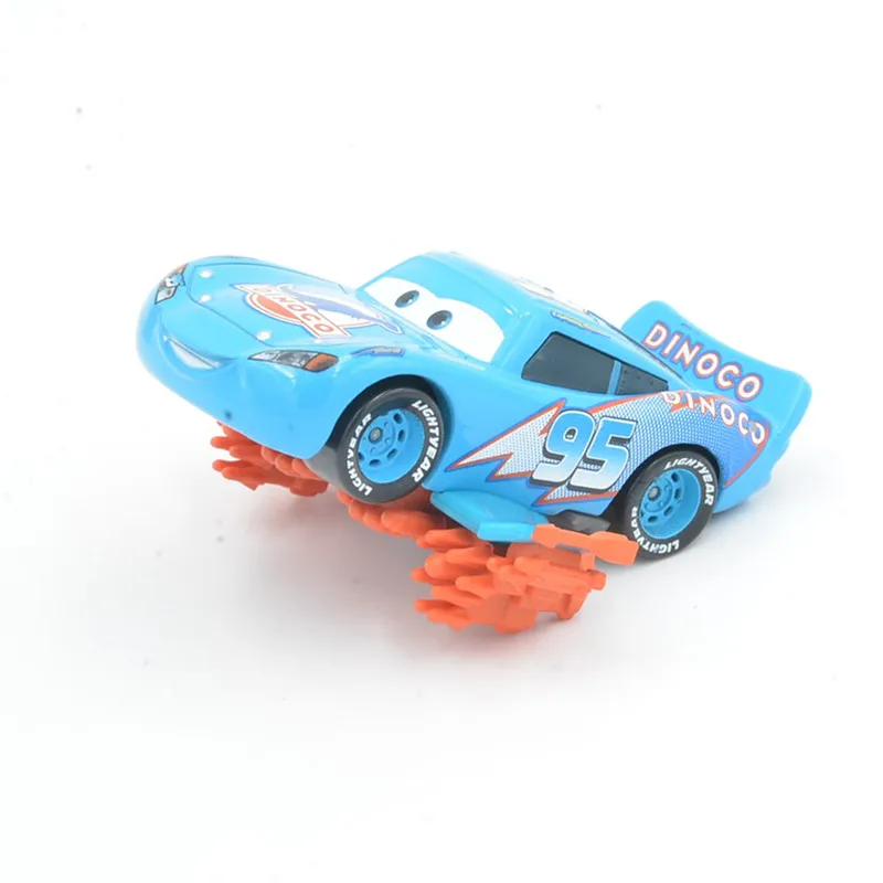 Disney Pixar Cars Cute Cartoon Blue Dinoco With Flames Lightning ...