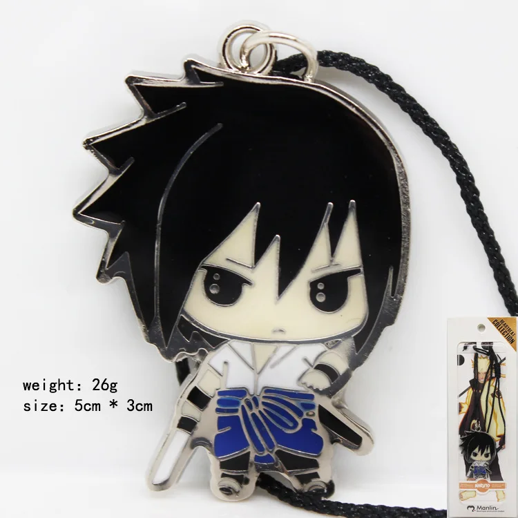 Anime Naruto Sasuke Metal Necklace Cosplay Pendant for Boy Girl Men ...