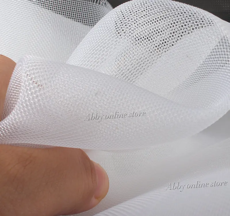 4 Meter Polyester netting hard mesh braid fabric 140 width Crin Medium ...