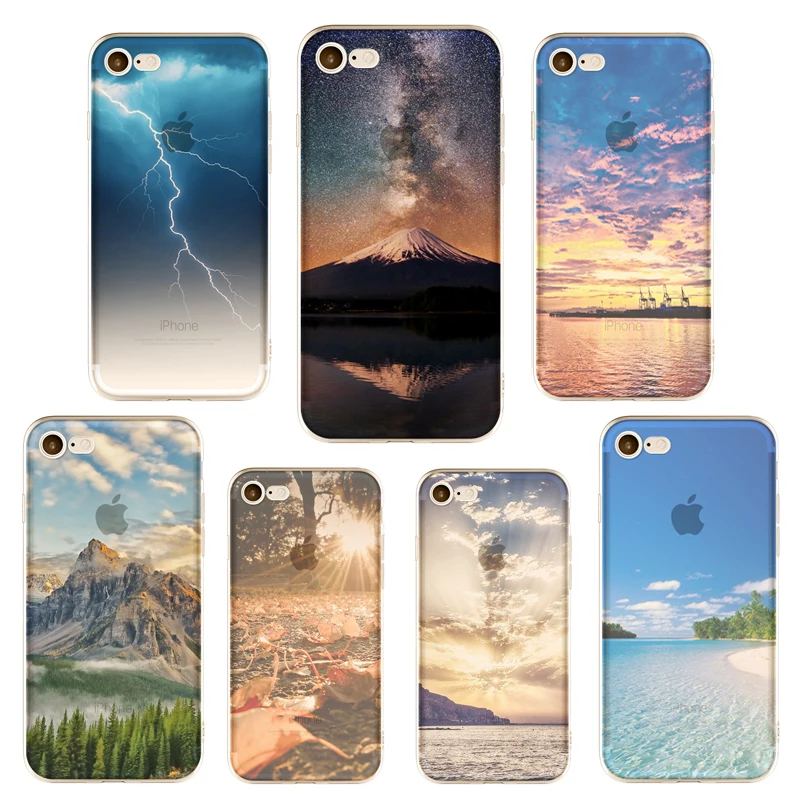 Phone Cases Landscape Scenery Ultra Thin Soft Silicone TPU Mountain ...
