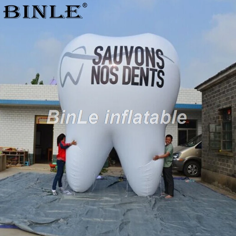 Popular-large-oxford-cloth-inflatable-tooth-model-with-logo-inflatable ...