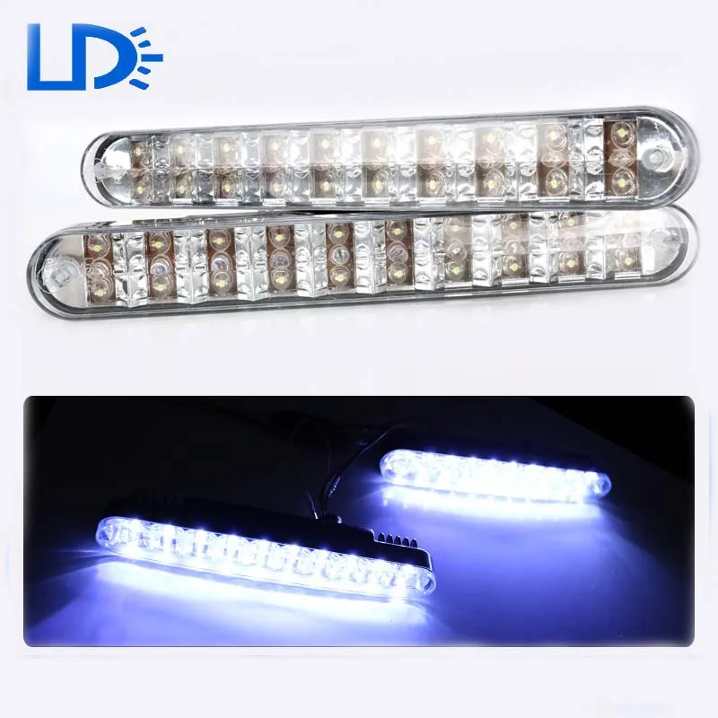 2PCS Super Bright Car LED Daylight DC 12V LED Car Daylight Running ...