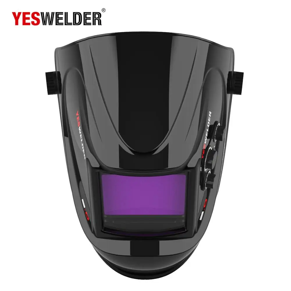 YESWELDER Large Screen True Color Welding Helmet 4 Arc Sensor Solar ...