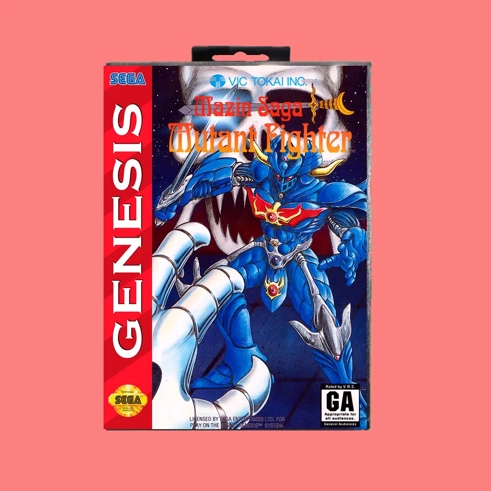 Мазинсага 16 бит MD игровая карта с розничной коробкой для sega Genesis ...