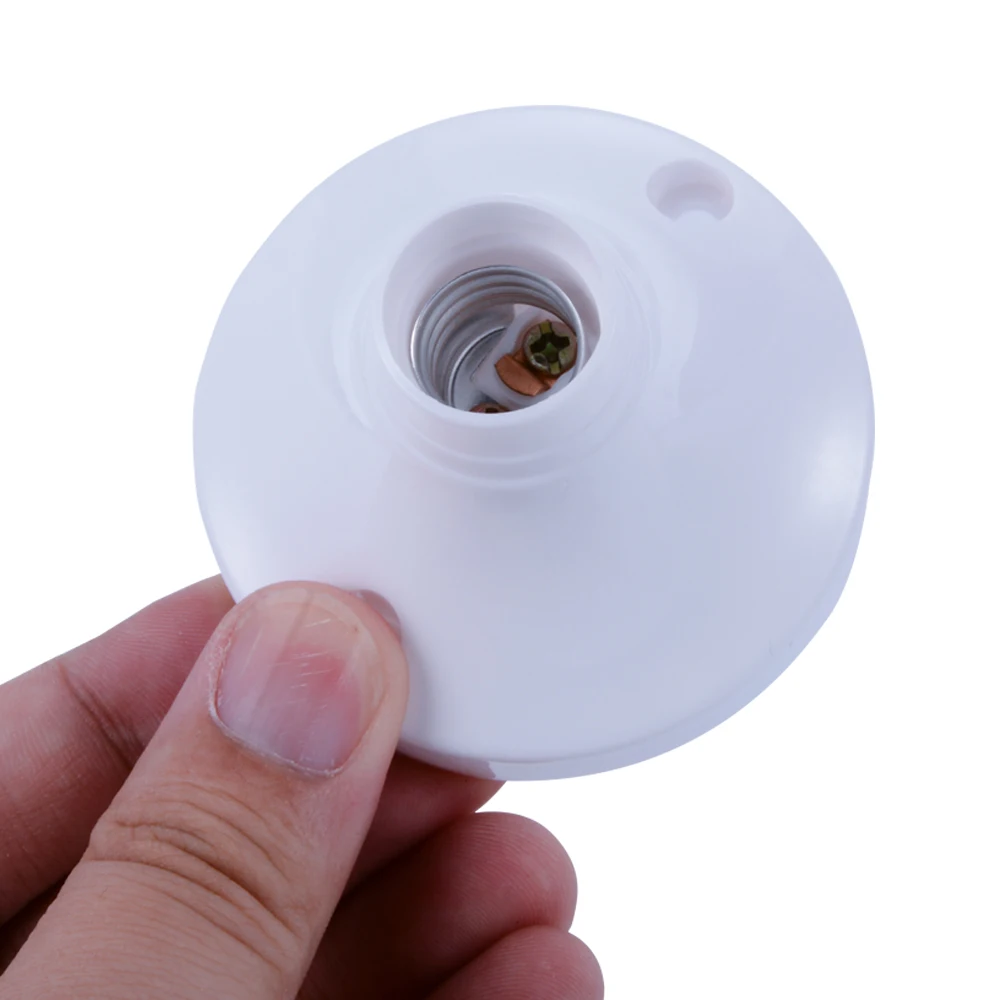 LightInBox 2pcs E14 Round Plastic Base Screw Light Bulb Lamp Holder ...