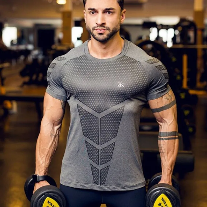 Men’s Gym and Bodybuilding Breathable T shirt - Men's Fitness Apparel ...