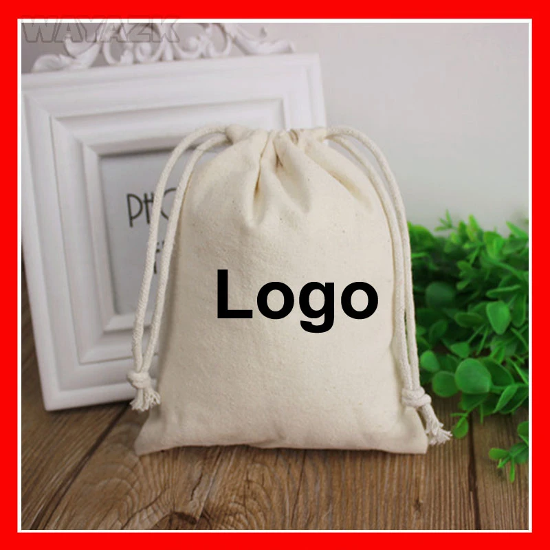 Customize Cotton Gift Packaging Bags With Bespoke Logo Printed ...