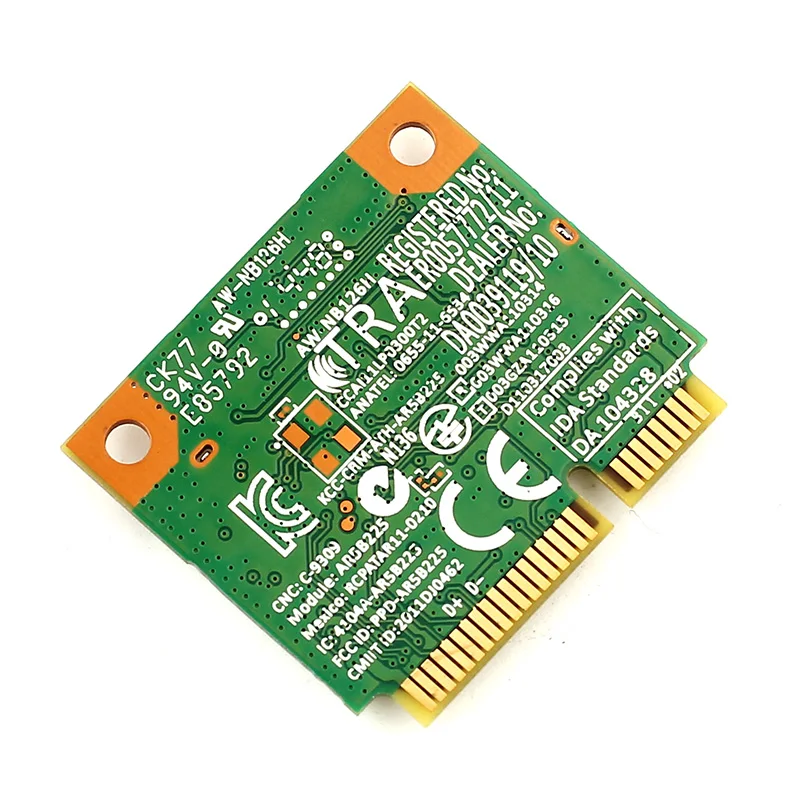 Atheros AR5B225 WiFi Wireless Bluetooth BT 4.0 Half Mini PCI-E WLAN ...